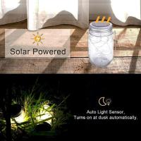 China Decorative Power Firefly Decorative Outdoor Garden Christmas Hanging LED Solar Fairy Lights for sale