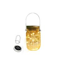 China Decorative Power Firefly Decorative Outdoor Garden Christmas Hanging LED Solar Fairy Lights for sale