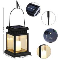 China Flameless Solar Garden Hanging Candle Light Outdoor Waterproof LED for sale