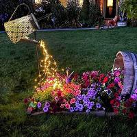 China 2700K Solar Kettle Light Hollow Garden Landscape Path String Light for sale