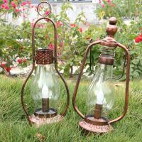 China Waterproof IPX6 Solar LED Garden Lights Camping Hanging Oil Lamp for sale