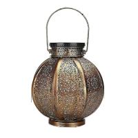 China 3500K Large Outdoor Solar Lanterns Metal Retro Hanging Solar Lamp for sale
