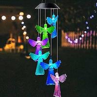 China 60lm Solar Wind Chime Light Color Changing 2700K Soft Warm White for sale