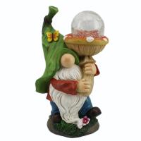 China Garden Decoration Solar Light Crafts Waterproof Resin Ornament LED Light Animal Statue for sale