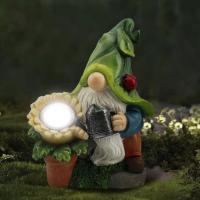China Garden Decoration Solar Light Crafts Waterproof Resin Ornament LED Light Animal Statue for sale