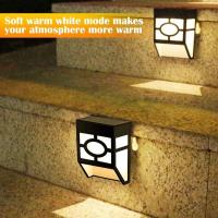 China Garden Gutter Fence Outdoor Wall Mounted Solar Lights 2700K 75 lm/w for sale