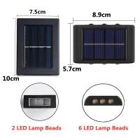 China WINXU IP65 Waterproof Solar Led Lights Outdoor Landscape Balcony Decorative Wall Light for sale