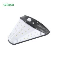 China Large Wide Angle 42led Solar Powered LED Wall Light 2700K For Garden Courtyard for sale