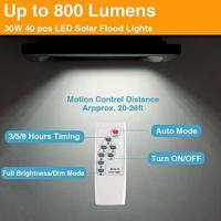China Outdoor LED 40w Solar Flood Light Garage Channel Solar Street Light With Remote Control for sale