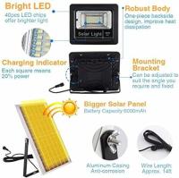 China Outdoor LED 40w Solar Flood Light Garage Channel Solar Street Light With Remote Control for sale