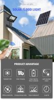 China Outdoor LED 40w Solar Flood Light Garage Channel Solar Street Light With Remote Control for sale