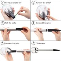 China Anti Crack Glass Ball Solar LED Garden Lights Street Cricket Light 5V for sale