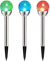 China Anti Crack Glass Ball Solar LED Garden Lights Street Cricket Light 5V for sale