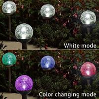 China Anti Crack Glass Ball Solar LED Garden Lights Street Cricket Light 5V for sale