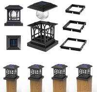 China Solar Powered Fence Post Cap Lights Waterproof Square Solar Powered Deck Post Cap Lights for sale