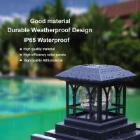 China Solar Powered Fence Post Cap Lights Waterproof Square Solar Powered Deck Post Cap Lights for sale