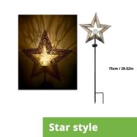 China Outdoor Courtyard Solar LED Garden Lights Decoration Moon Sun Stars Waterproof Night Light for sale