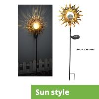 China Outdoor Courtyard Solar LED Garden Lights Decoration Moon Sun Stars Waterproof Night Light for sale