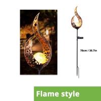 China Outdoor Courtyard Solar LED Garden Lights Decoration Moon Sun Stars Waterproof Night Light for sale