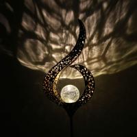 China Outdoor Courtyard Solar LED Garden Lights Decoration Moon Sun Stars Waterproof Night Light for sale