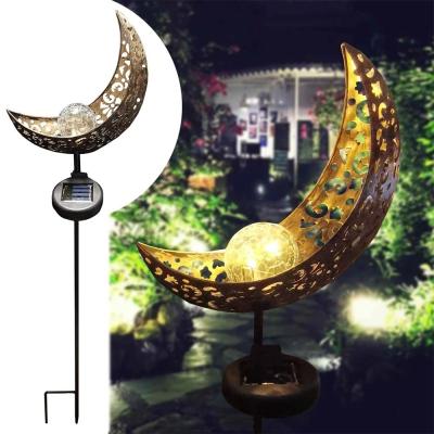 China Outdoor Courtyard Solar LED Garden Lights Decoration Moon Sun Stars Waterproof Night Light for sale