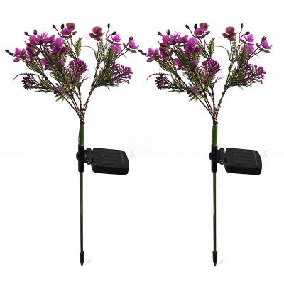 China Phalaenopsis Solar LED Garden Lights Small Wildflowers Landscape Garden Lawn Light for sale