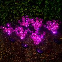 China Phalaenopsis Solar LED Garden Lights Small Wildflowers Landscape Garden Lawn Light for sale