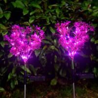 China Phalaenopsis Solar LED Garden Lights Small Wildflowers Landscape Garden Lawn Light for sale