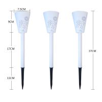 China 2700K Hollow Butterfly Insert Solar LED Garden Lights Colorful for sale