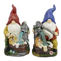 China Solar Light Crafts Panel Garden Statue Dwarf Solar Gift Lamp for sale