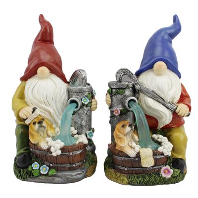 China Solar Light Crafts Panel Garden Statue Dwarf Solar Gift Lamp for sale
