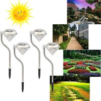 China Stainless Steel Spotlight Led Solar Lawn Light 0.5w 60lm/w for sale