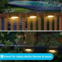 China Solar Stairs Waterproof Solar Deck Lights 50lm/W Soft Warm White for sale