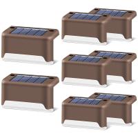 China Solar Stairs Waterproof Solar Deck Lights 50lm/W Soft Warm White for sale