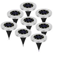 China IP67 Solar LED Garden Lights DC 6V 10 LED Solar Led Underground Light for sale