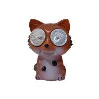 China Cute Animal Resin Decorative Solar Light Crafts Model Solar Luminous Lamp Garden Ornament for sale