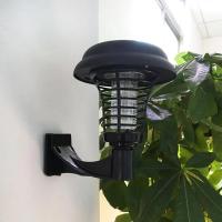 China Garden Lawn Pest Control MPPT Solar Powered LED Wall Light Bug Zappers for sale