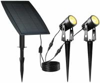 China Commercial Solar Street Lights Landscape Bright White RGB Solar Powered Lawn Lights 3500K for sale