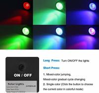 China Commercial Solar Street Lights Landscape Bright White RGB Solar Powered Lawn Lights 3500K for sale