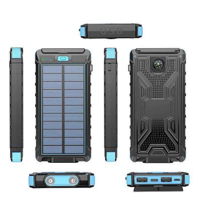 China LED Light Cell Phone Waterproof Solar Power Bank 10000mah 280g for sale