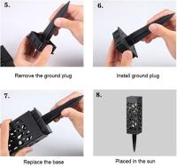 China IP65 Durable Decorative Solar LED Garden Lights Lawn Yard Hollow Path Light 1.2v 6000K for sale