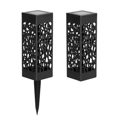 China IP65 Durable Decorative Solar LED Garden Lights Lawn Yard Hollow Path Light 1.2v 6000K for sale