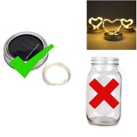 China 2700K LED Solar Powered Fairy Lights For Mason Jar Lid Insert Color Changing Outdoor for sale