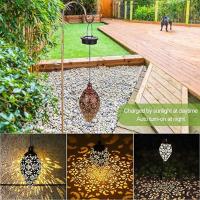 China Night IP66 Solar LED Garden Lights Garland Retro Solar Powered Decorative Lanterns 3500K for sale