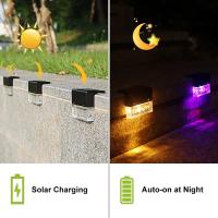 China IP65 Warm White Solar Deck Lights Outdoor Stair Fences 2700K Solar Powered Led Deck Lights for sale