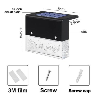 China Outdoor IP65 Solar Deck Step Lights CRI 60 For Railing Stair Ladder Fence Yard And Passage for sale