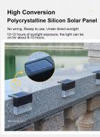 China Outdoor IP65 Solar Deck Step Lights CRI 60 For Railing Stair Ladder Fence Yard And Passage for sale