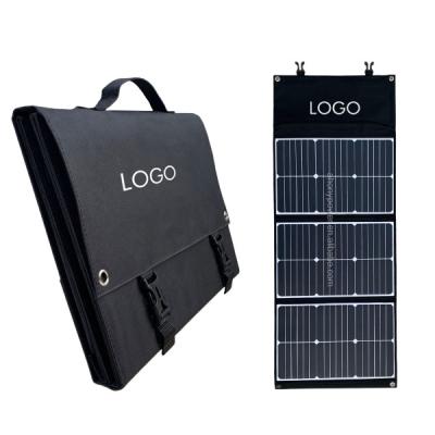 China Black And White Monocrystalline Silicon Foldable Solar Panel 60W for sale
