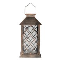 China Garden LED Solar Powered Outdoor Lanterns Copper Wire String Waterproof Outdoor Pendant Light for sale