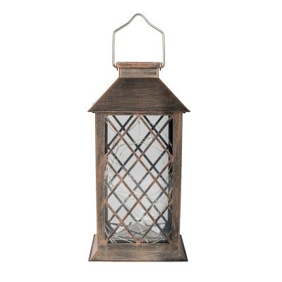 China Garden LED Solar Powered Outdoor Lanterns Copper Wire String Waterproof Outdoor Pendant Light for sale